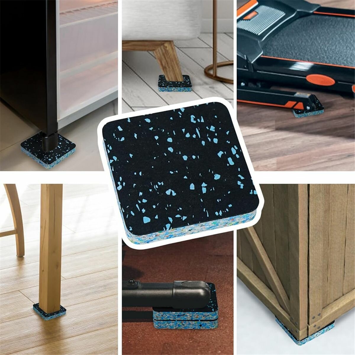 Коврик для беговой дорожки, тренажеры, звукоизоляционный амортизирующий коврик, защита пола для стиральной машины