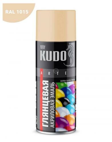 Краска аэрозольная kudo ral1015 слоновая кость акриловая Kudo KUA1015