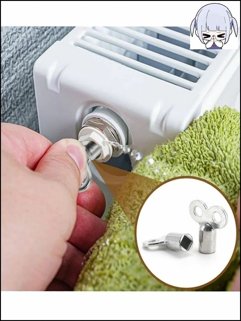 Эксклюзивный ключ для воздухоотводчика Маевского 5 шт ручной-333