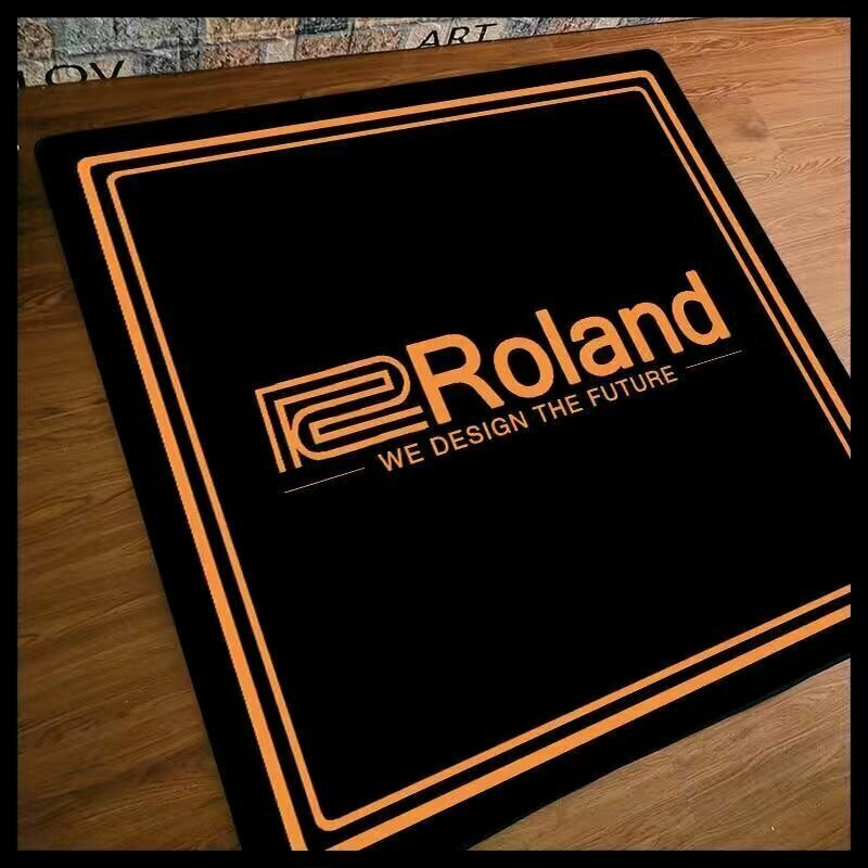 Электронный барабанный мат Roland, стойка для барабанов, нескользящий мат, звукопоглощающий мат для репетиционной комнаты, шумоподавляющий круглый коврик