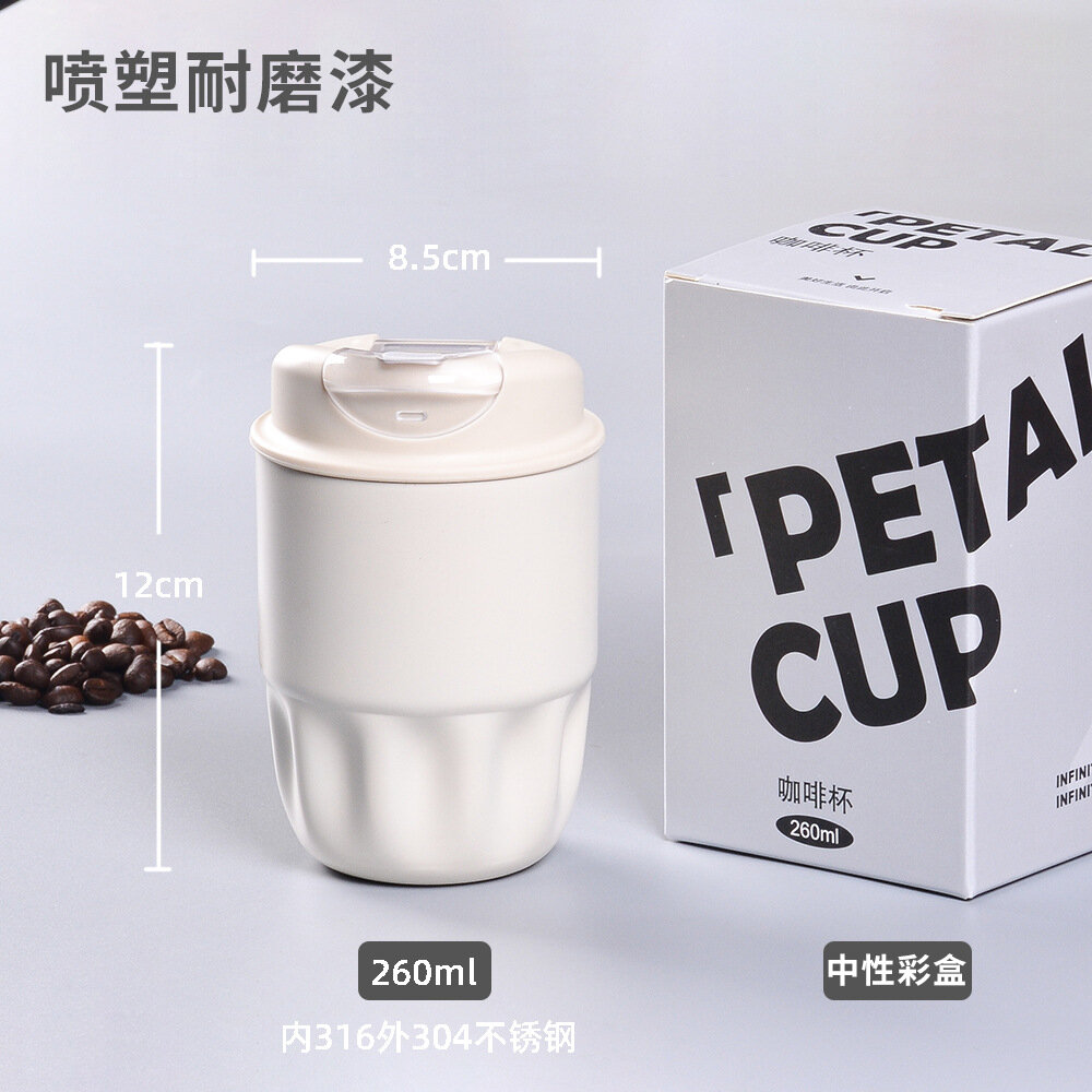 Модная брендовая кофейная кружка из нержавеющей стали 316, высококачественная керамическая термокружка, портативная дорожная кружка, интернет-знаменитость, кружка для воды, настраиваемая