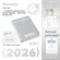 Planwith Annual Notebook 2026, MINI Plan-Silver