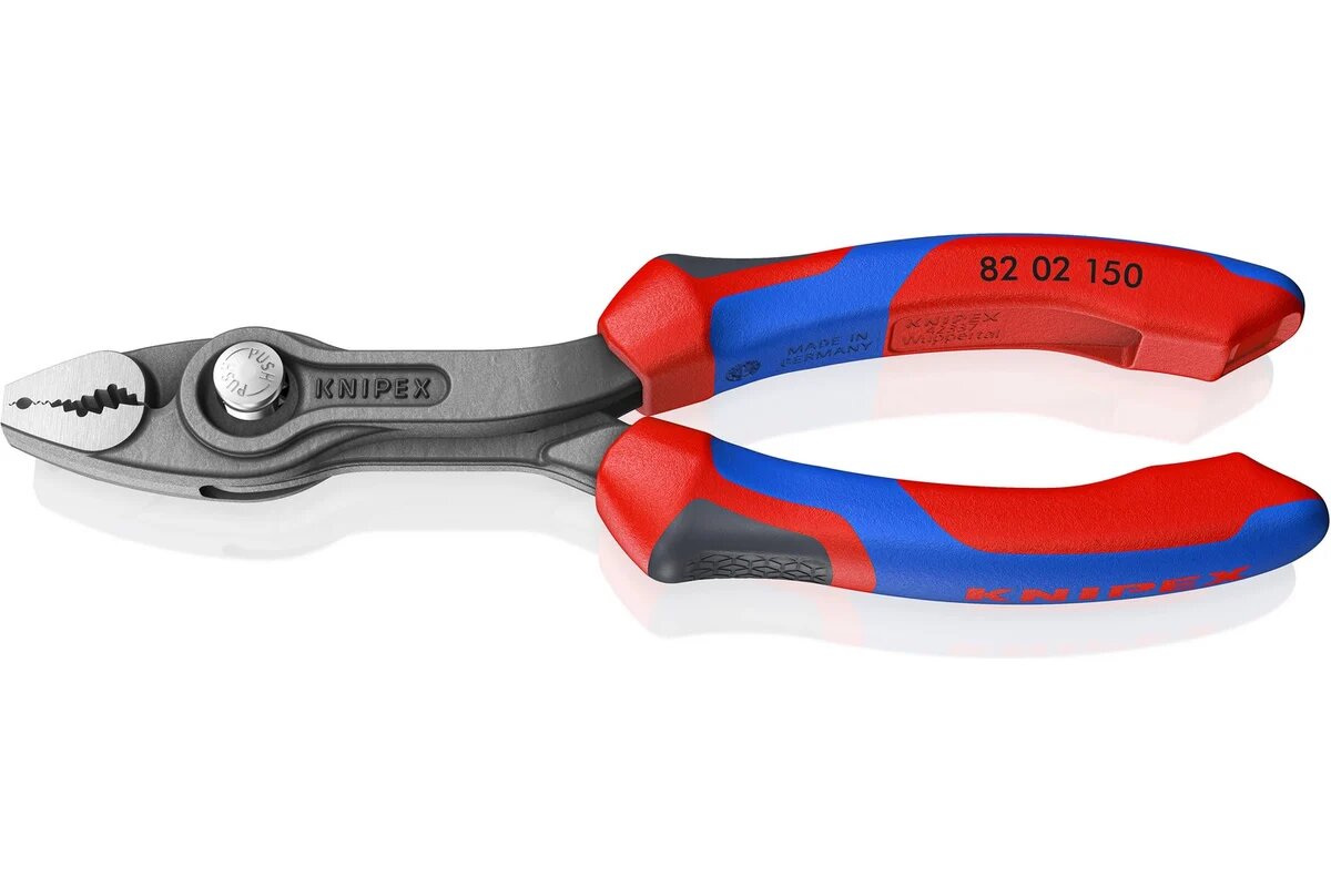 Клещи KNIPEX с фронтальным и боковым захватами, зев 3-16 мм, длина 150 мм, 3К ручки, SB TwinGrip