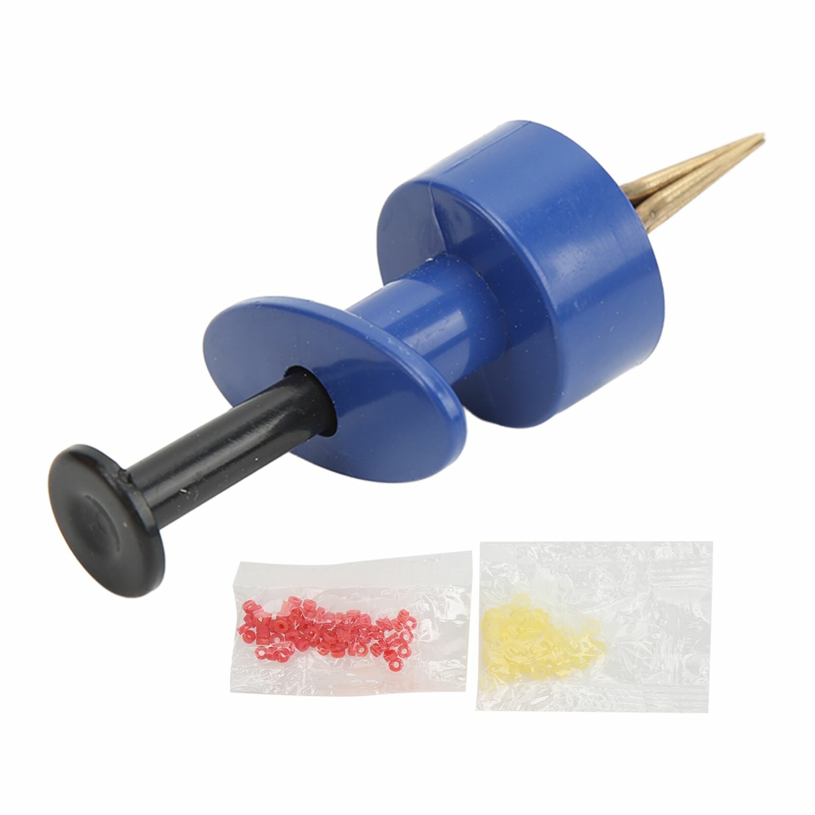 Портативный зажим для наживки с резинкой синий