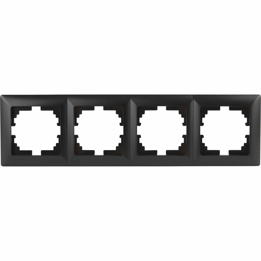Рамка Intro 450405 на 4 поста, СУ, Solo, антрацит Б0043428