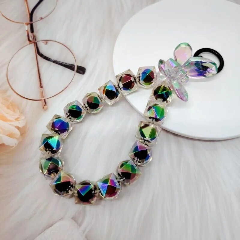 Женская короткая цепочка для телефона, брелок на запястье, подвеска для сумки, уникальный дизайн, подвесная веревка с защитой от потери для женщин, модный аксессуар