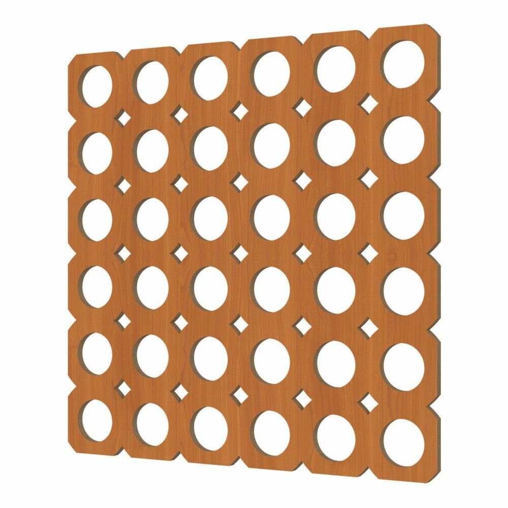 Перфорированная Панель Cosca Цирко ХДФ Вишня В600хШ1200 мм / Коска.