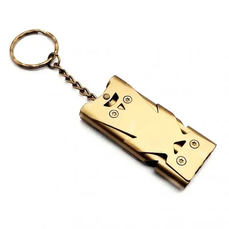 MOONBIFFY Высокочастотный свисток для кемпинга gold