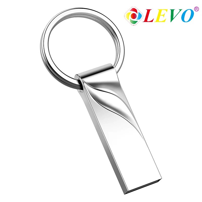 Металлическая USB-флешка 4 ГБ, 8 ГБ, 16 ГБ, 32 ГБ, 64 ГБ, 128 ГБ, флэш-накопитель USB 512 ГБ, Silver