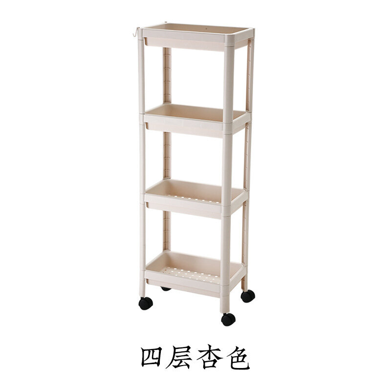 Напольная стойка для хранения, многослойный органайзер, тележка для кухни, спальни, ванной, мобильная стойка для хранения с колесами
