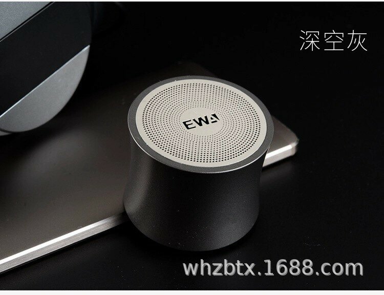 EWA/A104 Маленькая поясная колонка Bluetooth с сабвуфером, слотом для карты, портативная, с мощным басом и высоким качеством звука