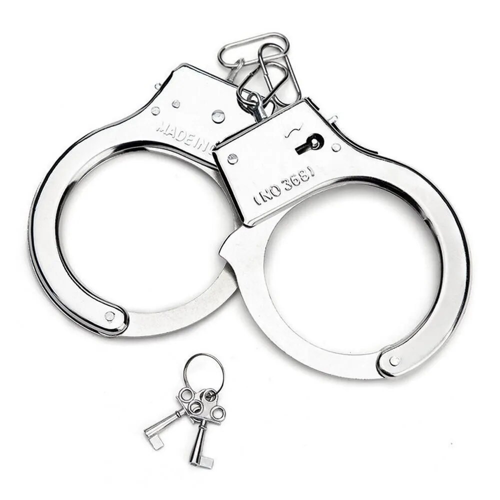 Наручники металлические полицейские настоящие с чехлом БДСМ