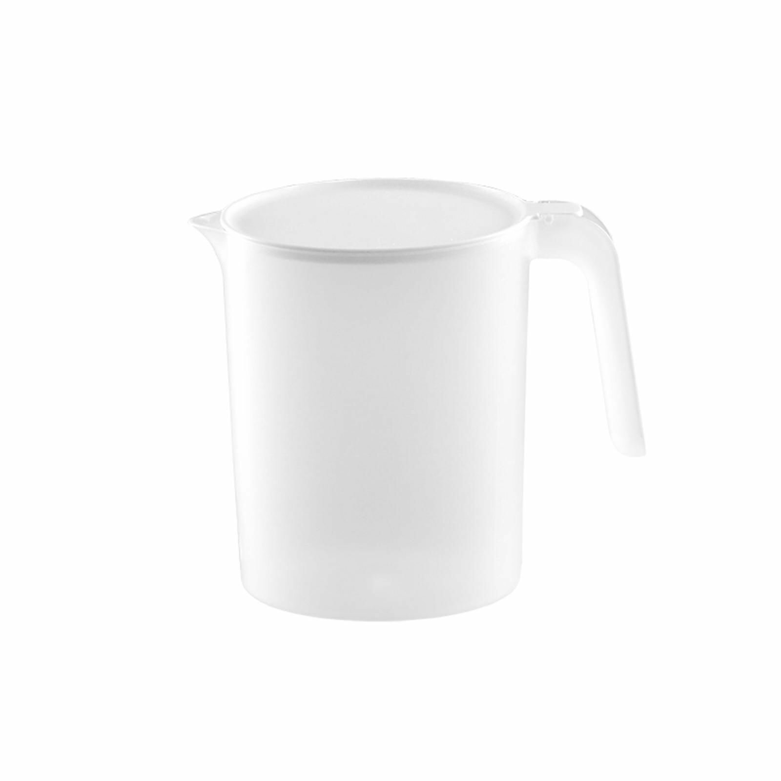 Кувшин, для воды, с ручкой, с крышкой, 2л, 12,3 см, пластик, черный