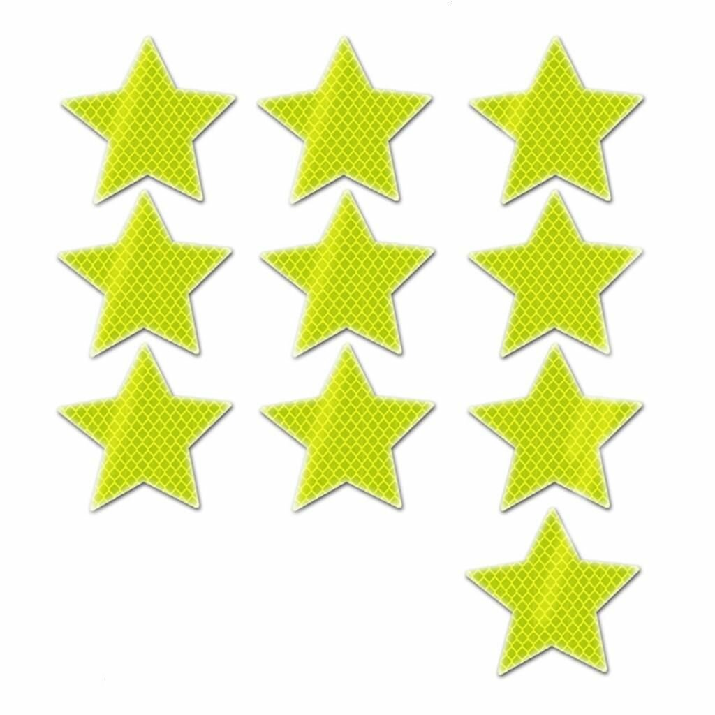 Светоотражающие звезды для безопасности транспорта, Зеленый