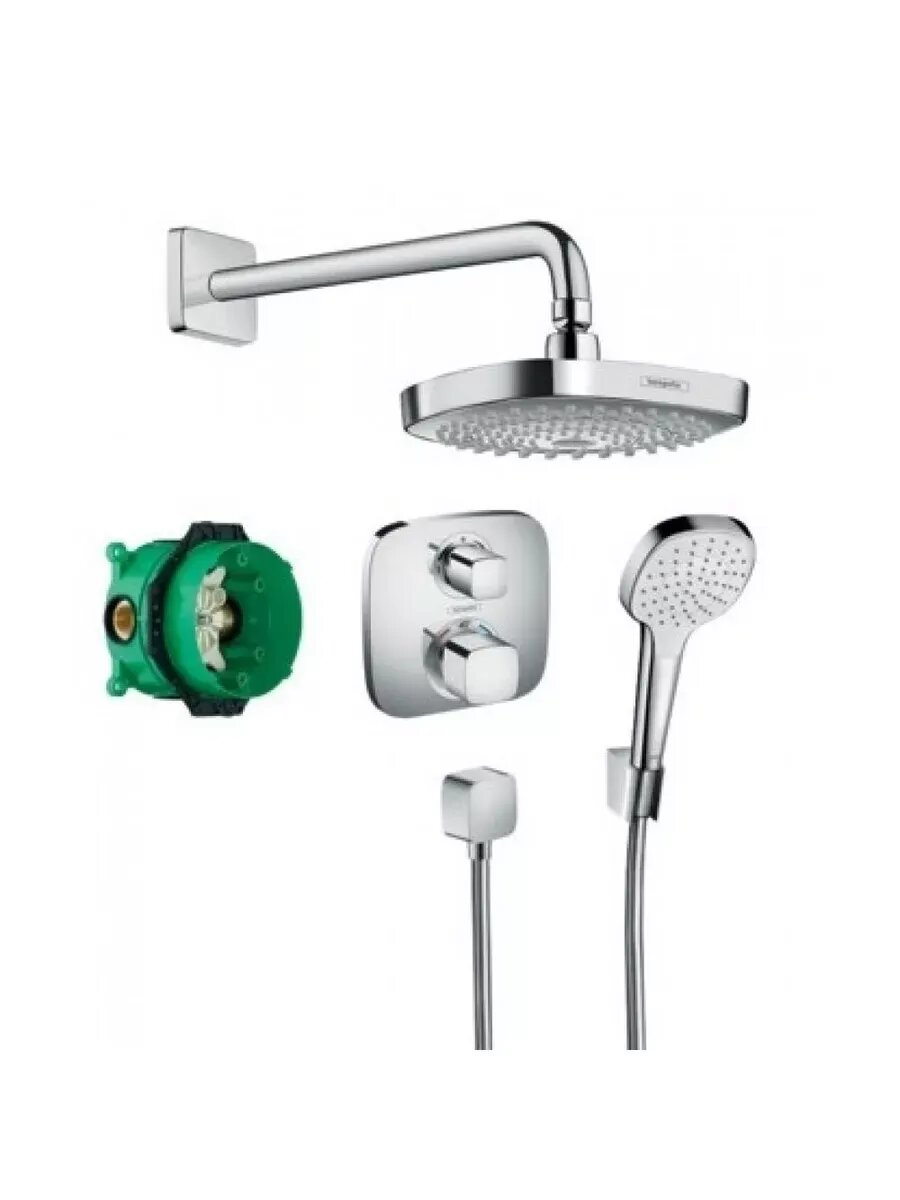 Верхний душ hansgrohe Croma Select E / Ecostat E 27294000, хром