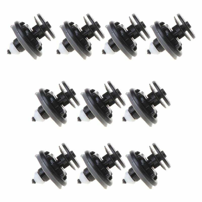 10шт Клипсы крепления обшивки двери для Tiguan Golf Passat Jetta 6Q0868243, Черный