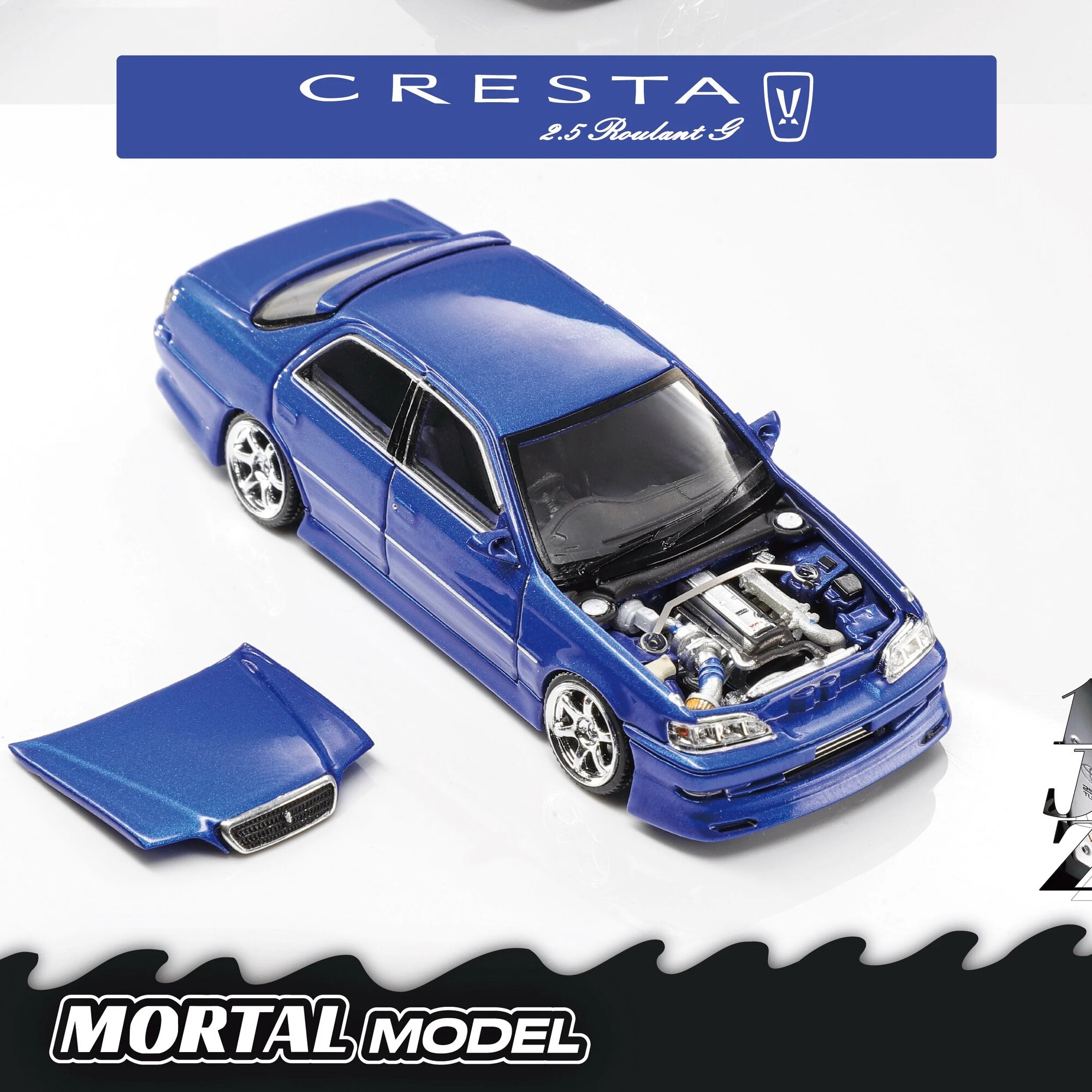 BBURAGO 1:64 Toyota Cresta 2.5 Roulant JZX100 blue
