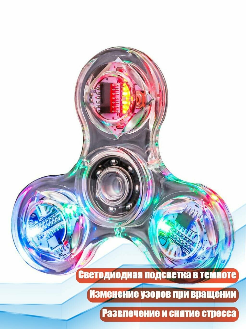 Светодиодный вращающийся спиннер, Четкий