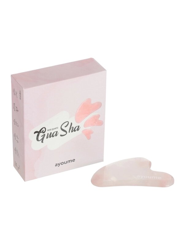 3D Mассажер Гуаша для лица Massager GUASHA rose quartz