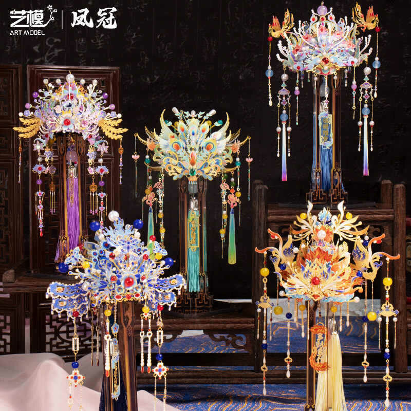 3D пазл металлическая модель Феникс Корона, сборная модель, DIY ремесленный материал, автомобильный подвесной орнамент, подарок для девушки