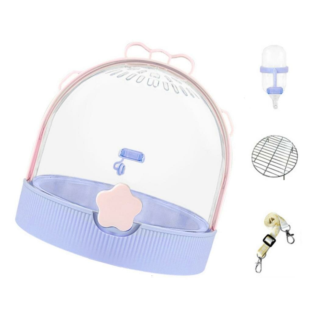 Прочный проволочный вольер для попугаев с насестом, Фиолетовый