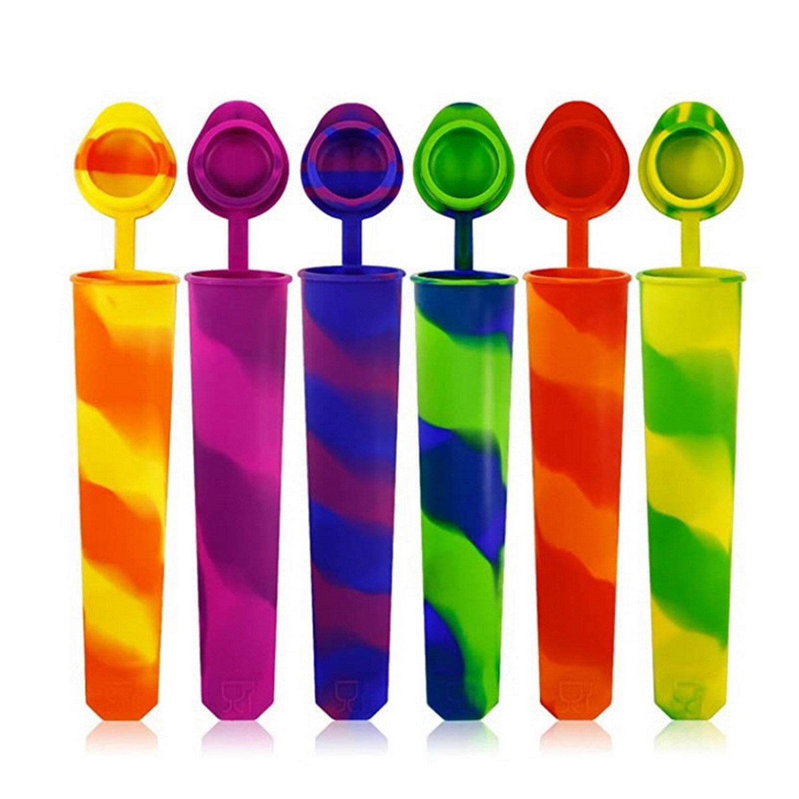 Одноразовый силиконовый мороженый домашний творческий diy ледяной модельный ледяной ящик мороженое палочка одноразовый силиконовый мороженое палочка 6 цветов/opp упаковка