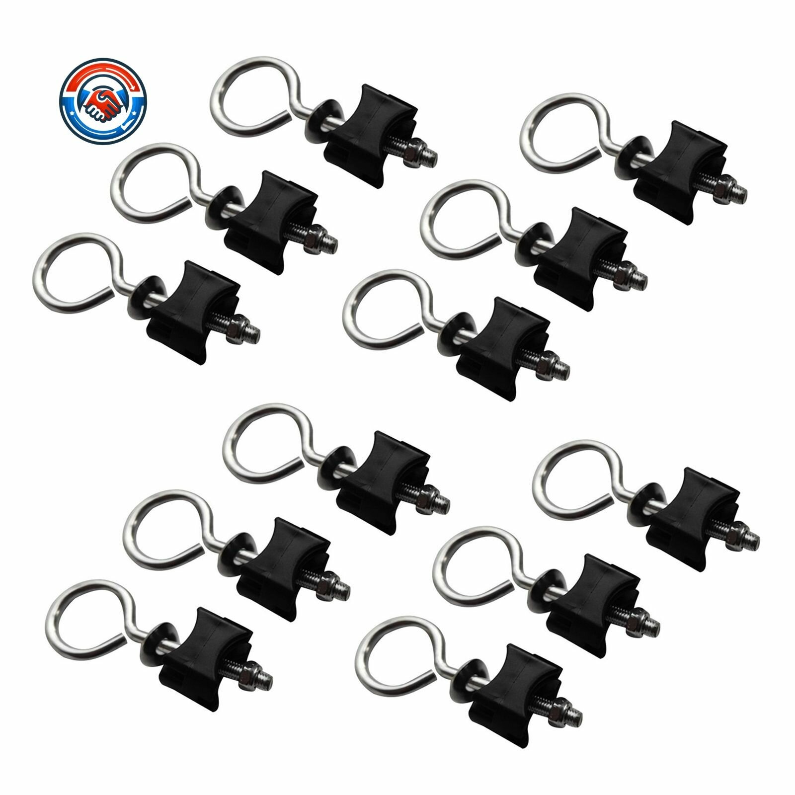 Крепления для батута, 12 стальных винтов, усиленная устойчивость и безопасность, универсальный комплект для прыжкового батута, детской площадки и фитнеса