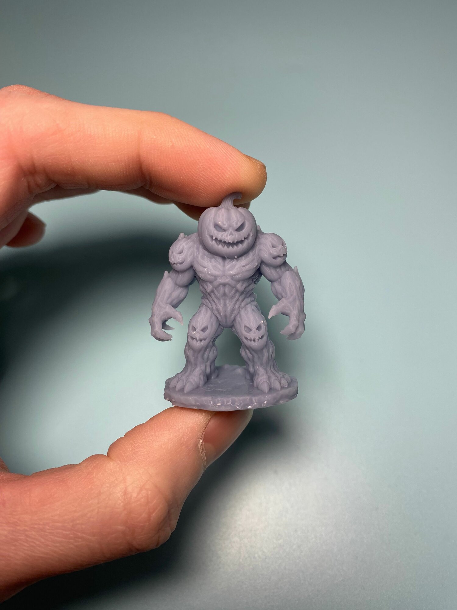 Миниатюра для покраски "Тыквенный монстр" (Pumpkin Monster), 4.5 см, для D&D, настольных игр