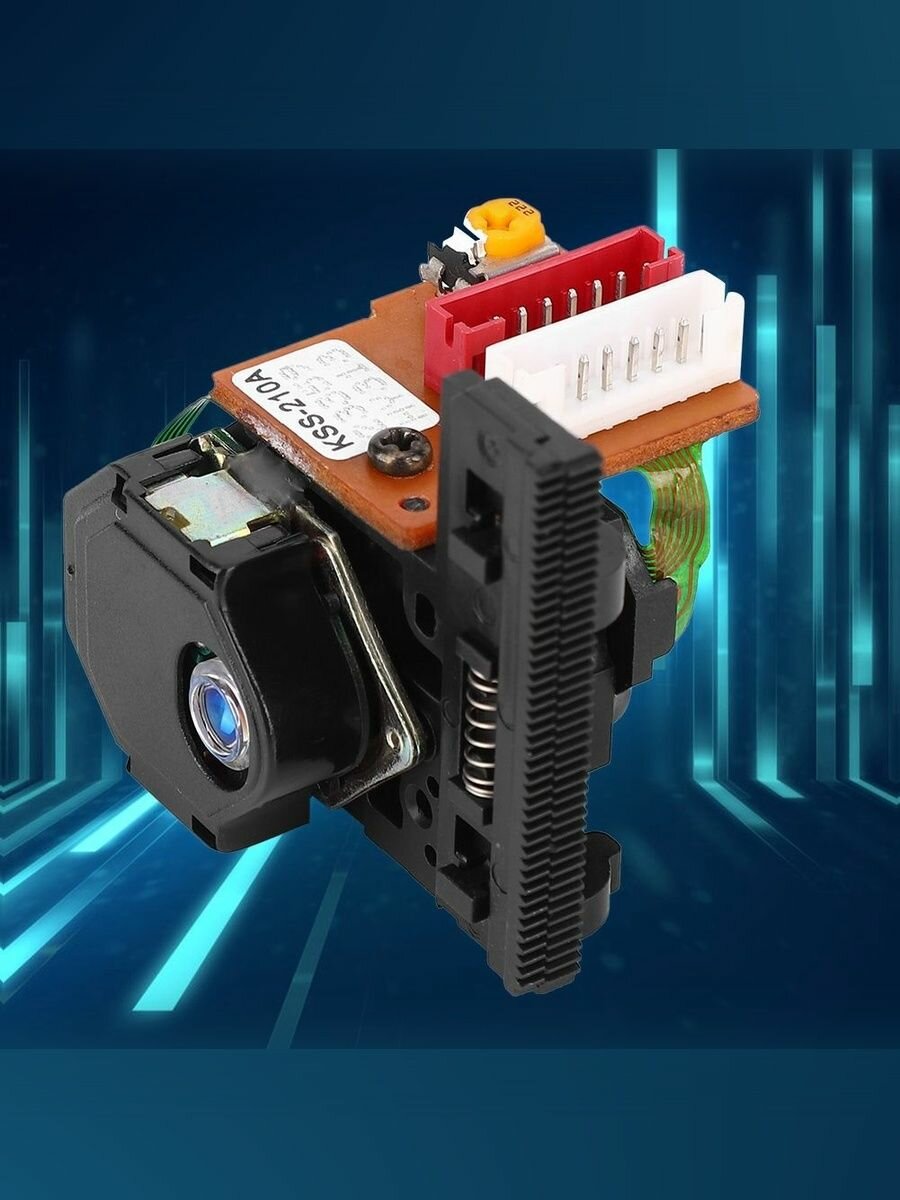 Оптическая линза для Sony CD KSS-210A: свободные электроны (рабочая субстанция), электрическая стимуляция, внешний световой путь, подходит для KSS-210B/KSS-212B