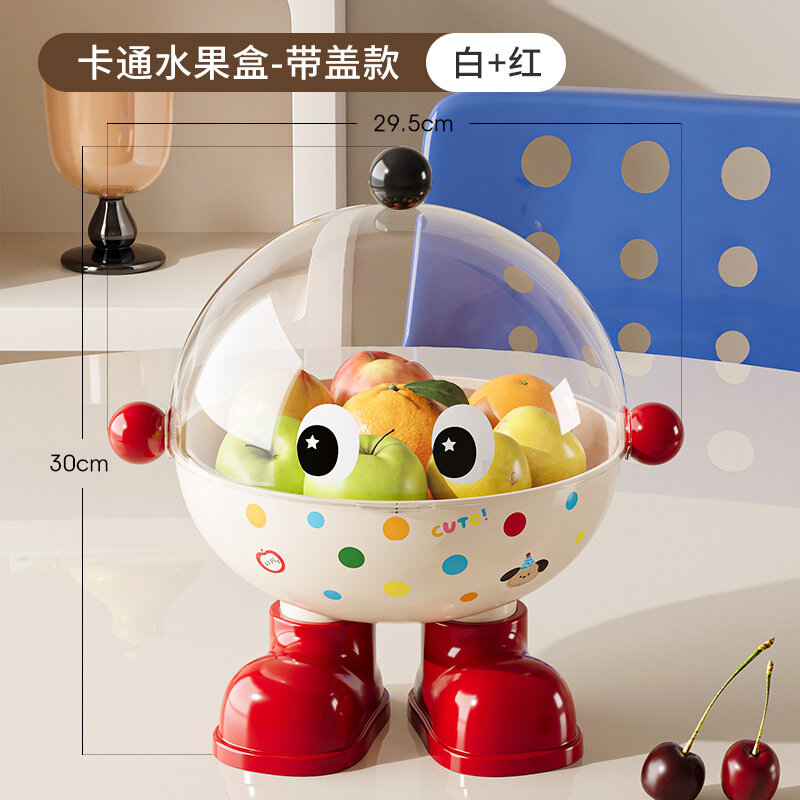 Новый стильный поднос для фруктов для домашнего использования, поднос для фруктов на журнальный столик в гостиной, изысканная и высококачественная миска для мытья овощей, креативный поднос большой вместимости для закусок и сухофруктов.