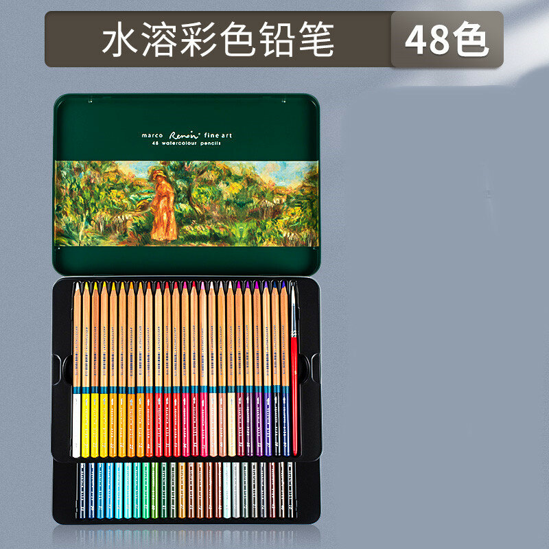 Набор цветных карандашей Marco Renoir 3100, детские рисовальные ручки на водной основе, специальные масляные цветные карандаши