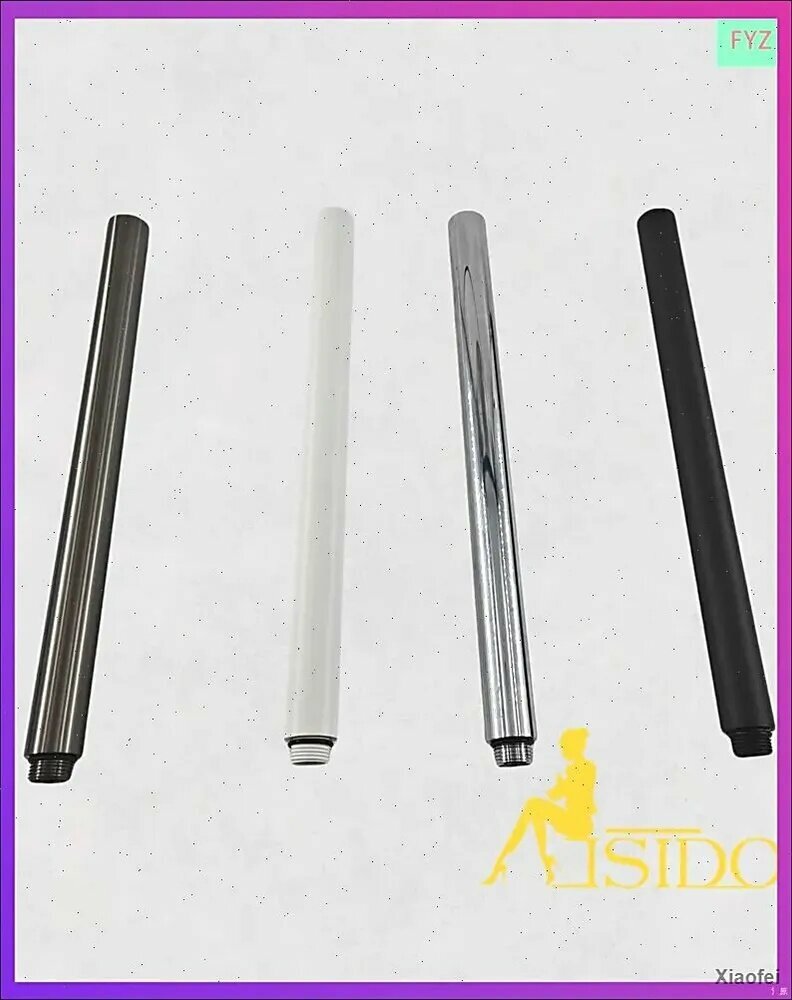 Новая продукция. Удлинитель для стоек тропический душ 30 см п/м, из нержавеющей стали, черный