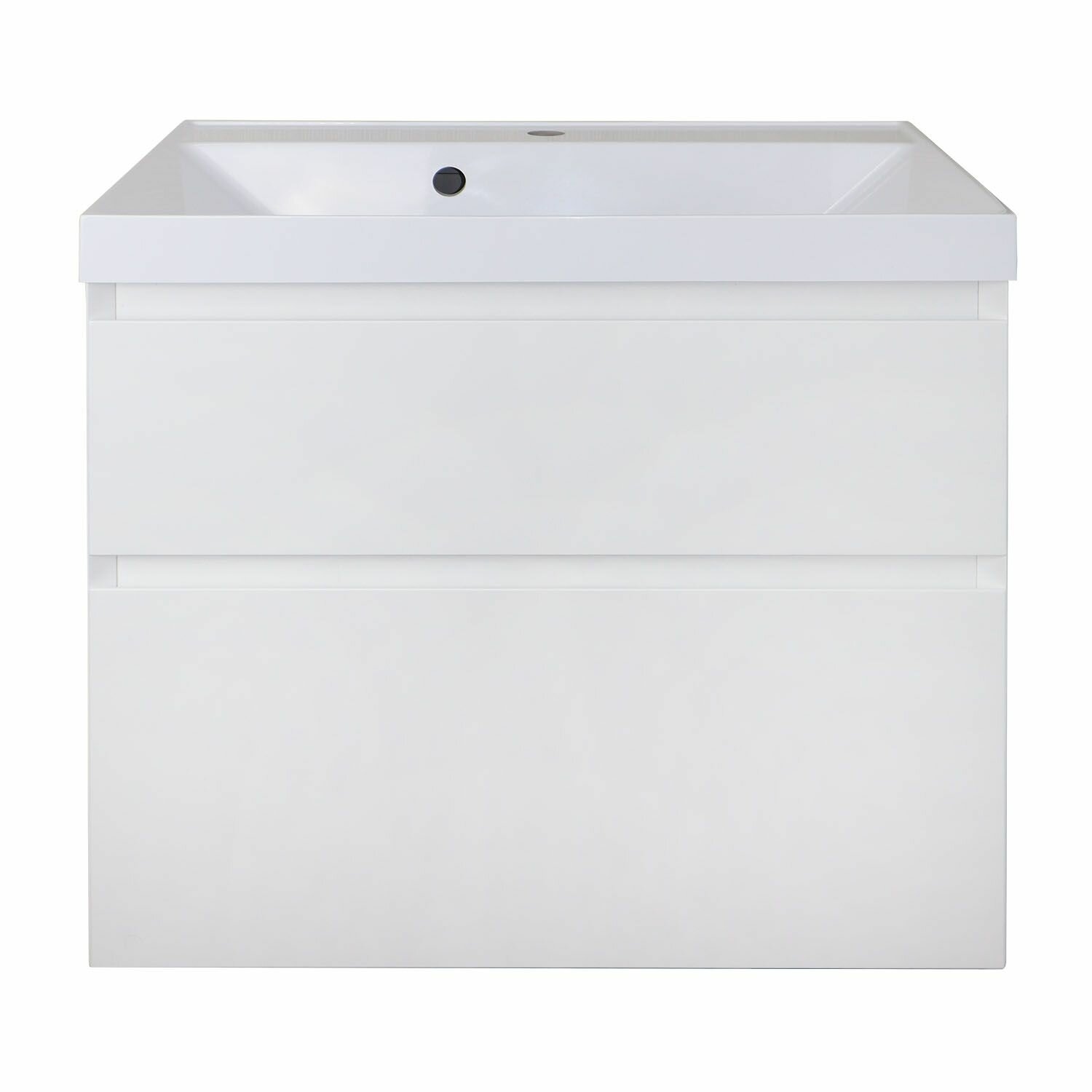 Комплект тумба Azario Velluto 100 100х45х66 подвесная, с раковиной Slim 100, белый матовый (CS00088604)