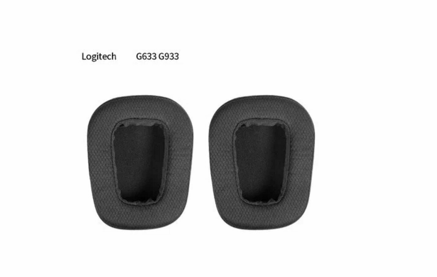 Амбушюры тканевые MyPads сетчатые для наушников Logitech G633, G933 черные