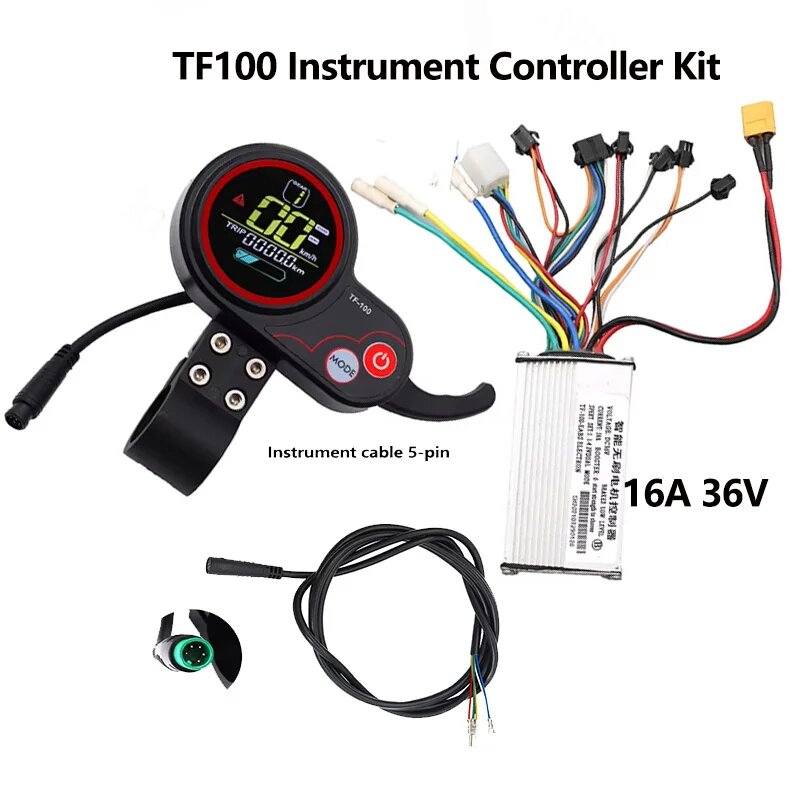 Дисплей и контроллер TF100 36V 16A 5Pin