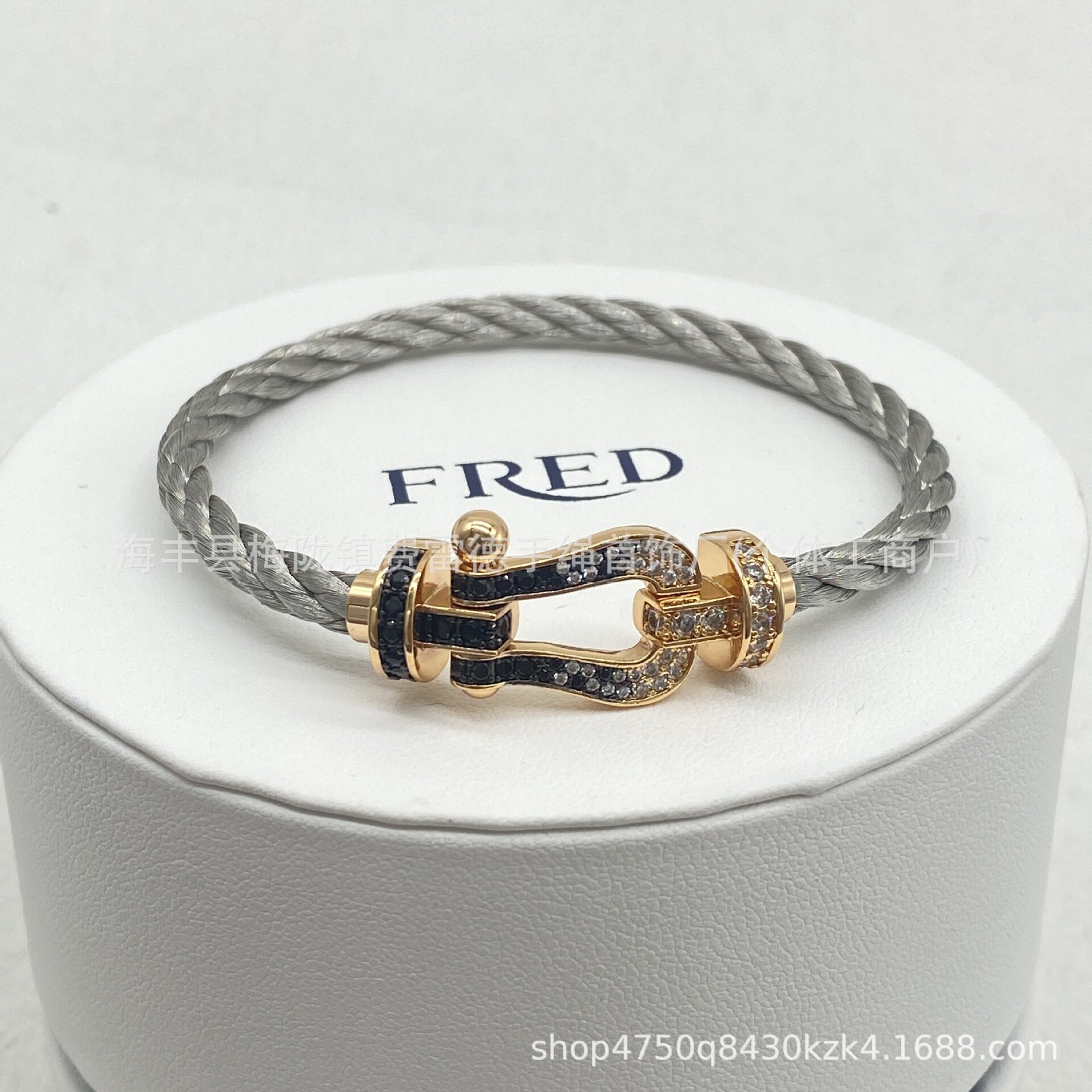 Браслет с пряжкой в виде подковы для мужчин и женщин, красная нить, зодиакальный год, удача, DIY плетеный шнур, стальной браслет, прямая продажа от производителя