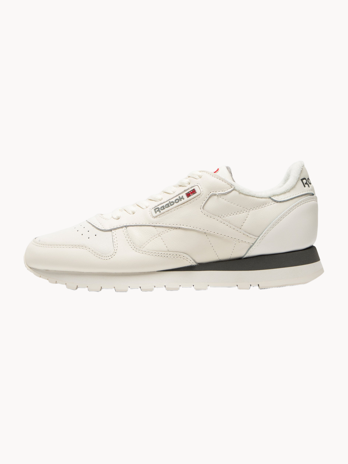 Кроссовки Reebok Classic Leather, размер 8 US, молочный/серый — фото 1
