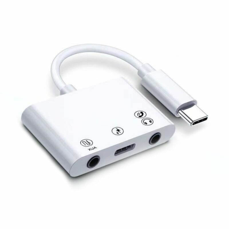 Подходит для Apple/ Android порт TypeC зарядка мобильного телефона гарнитура вызов звуковой карты конвертер "три в одном"
