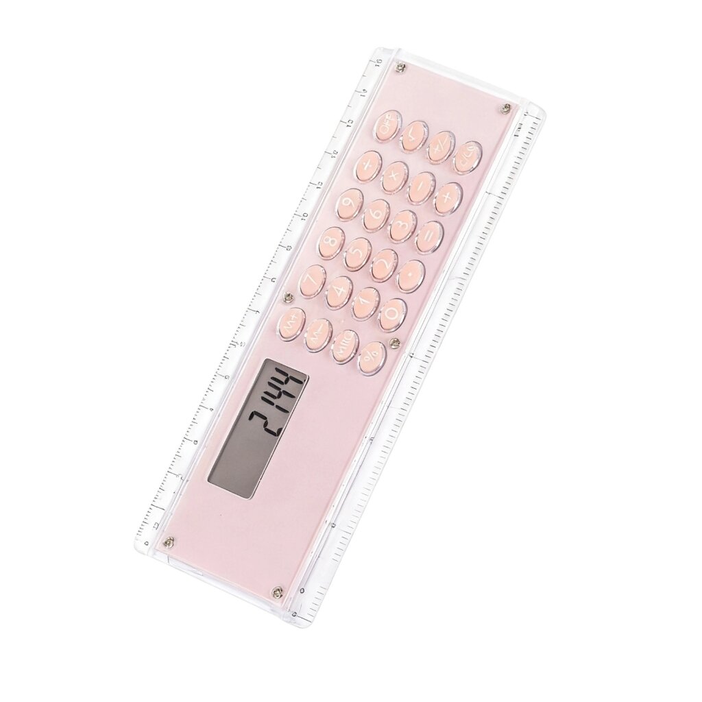 Пластиковая линейка с цифровым калькулятором Для Школьного кабинета