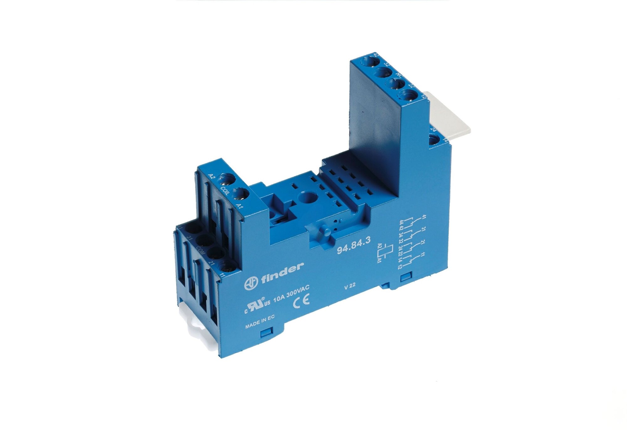 Розетка FINDER винтовые клеммы, с зажимной клетью, для реле 55.32, 55.34, таймера 85.02, 85.04, применяются модули 99.80