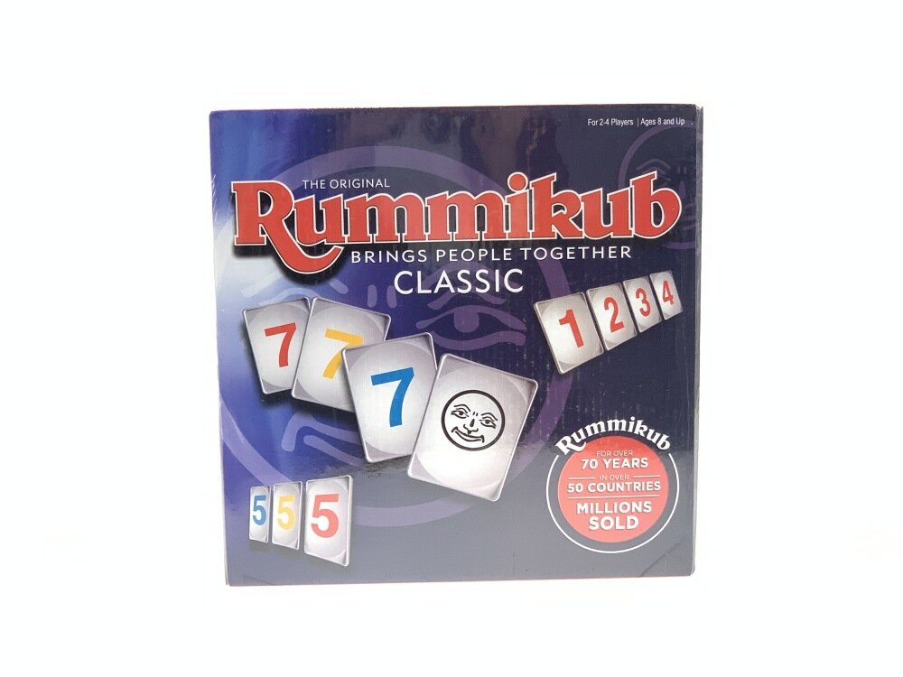Набор настольной игры Руммикуб на русском языке - 950г деревянные фишки для семейного веселья