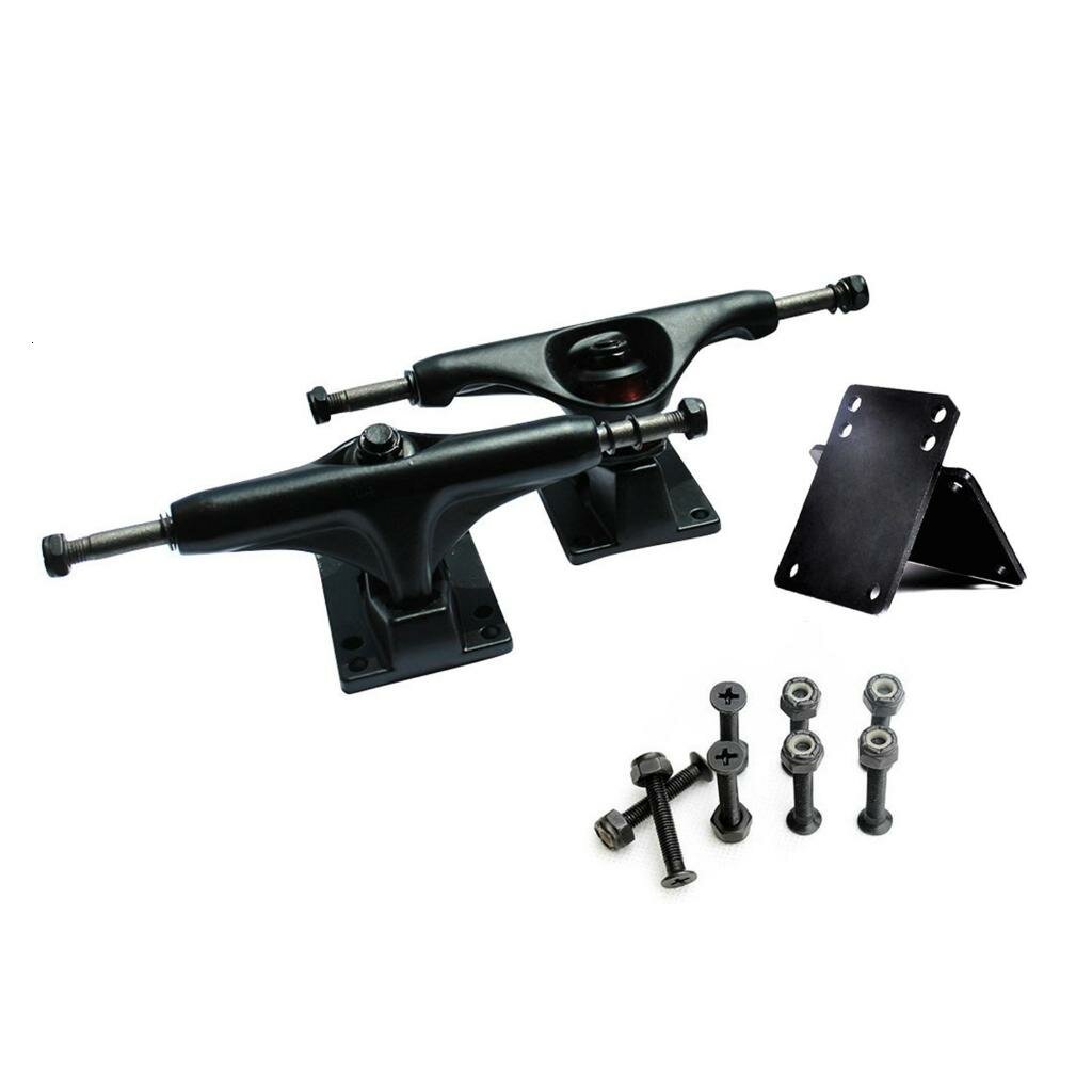 Алюминиевый крепёж для колёс скейтборда, 2 шт, Черный