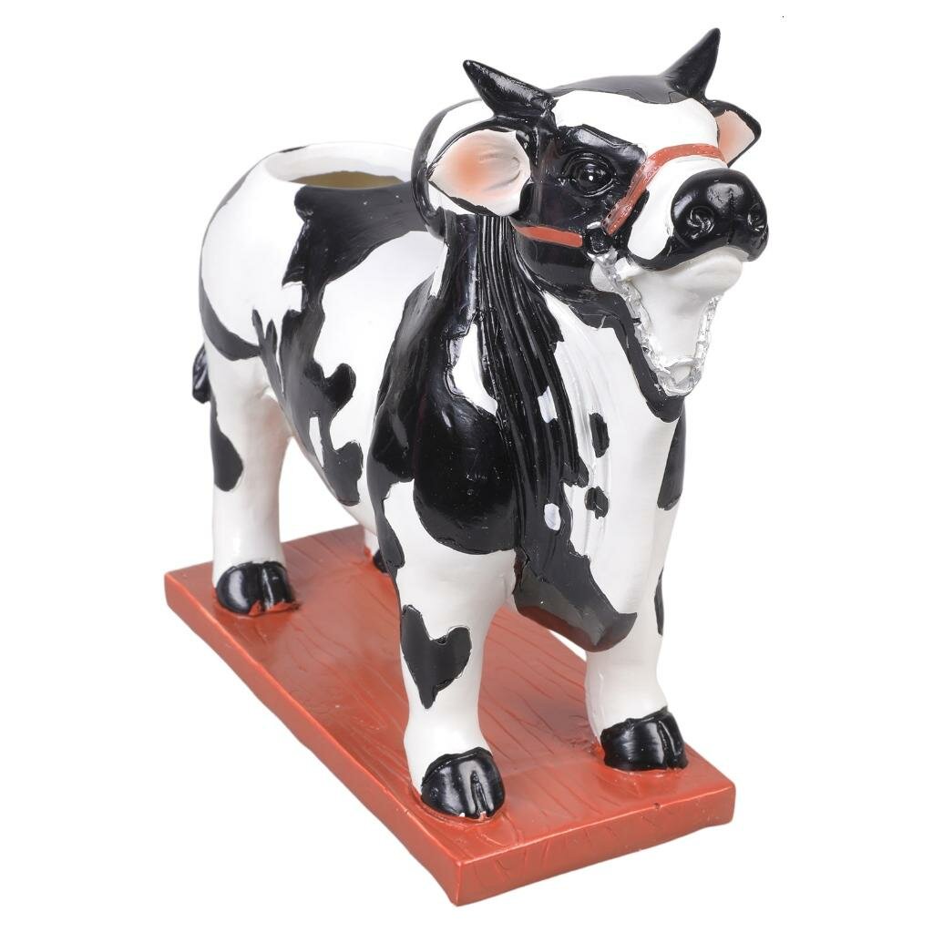 Разливатель ликёра бразильский бык 2 л с деревянным основанием, Черный