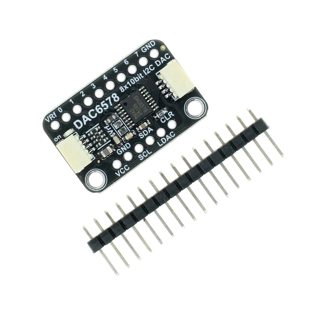 8-канальный DAC6578 10-битный Модуль I2C Высокоточный цифро-аналоговый адаптер