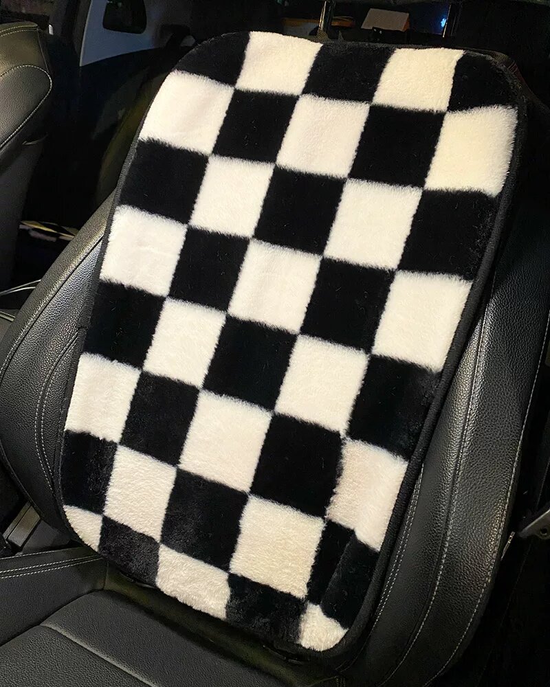 Зимняя плюшевая теплая накидка на автомобильное сиденье, новая модель 2025 года, однокомпонентный комплект накидок на