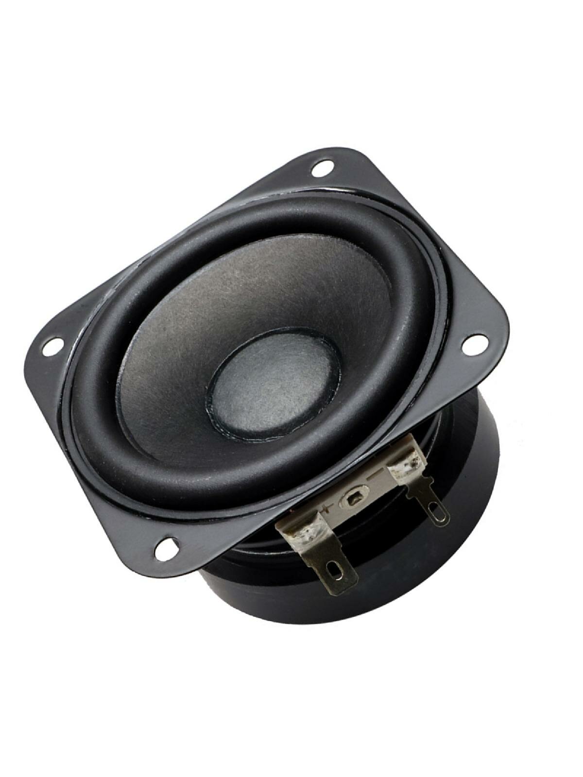 4 Ом 15 Вт Басовый Динамик 70 мм Сабвуфер Квадратный Громкоговоритель для Проектов DIY Черный