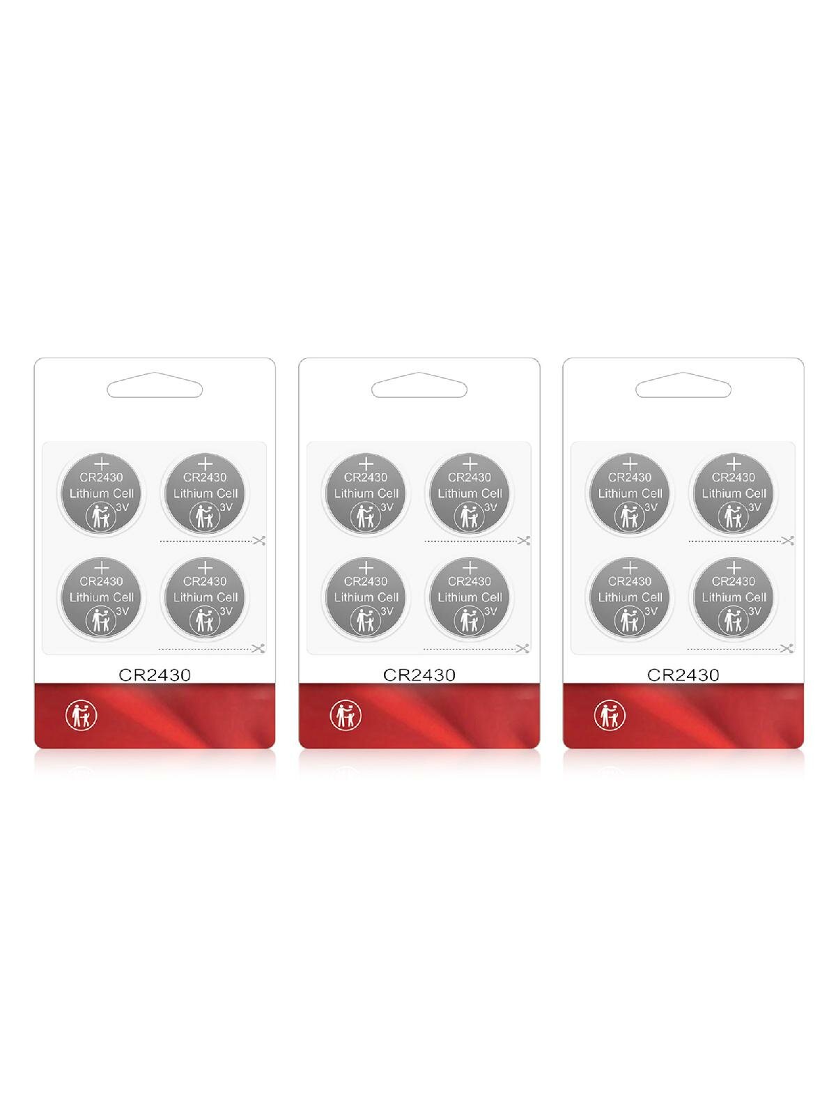 Монетная батарея 285mAh CR2430 3V Высокой емкости для часов и электронных устройств