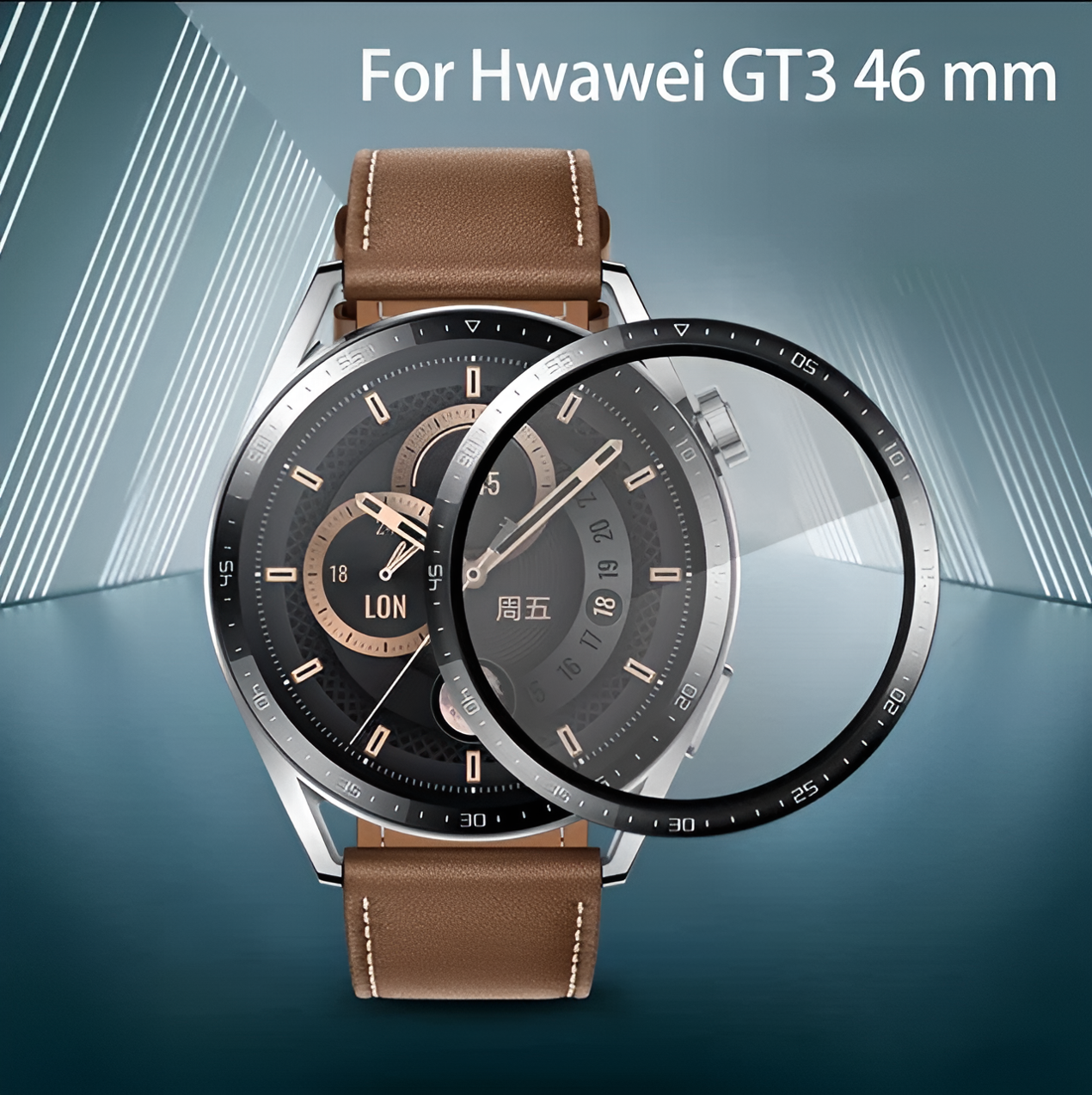 Защитная пленка MyPads из мягкого стекловолокна для Huawei Watch GT 3 (46 мм)