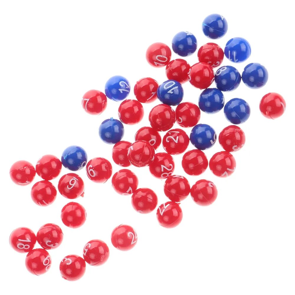 Набор Из 100 Шаров Для Лотереи И Игр Из Прочного Пластика С Номерами Дiamетр 3.5 CМ