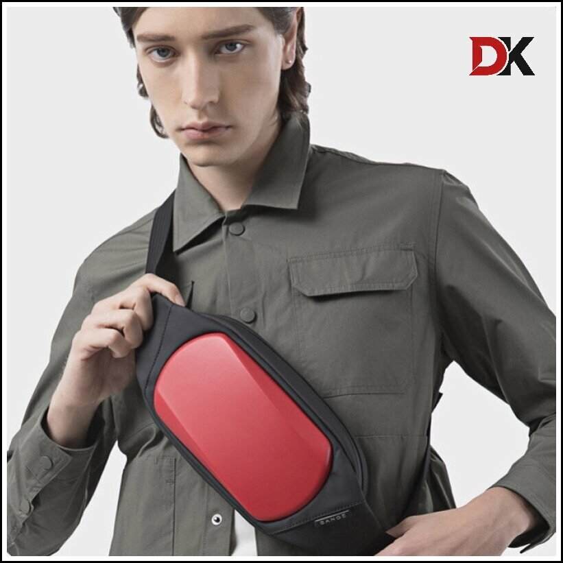 Красный рюкзак BANGE BG 7266 бестселлер на одной лямкеМужская сумка студенческая сумка